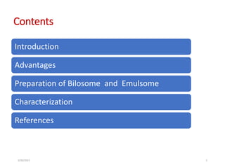 Bilosomes and emulsomes.pptx