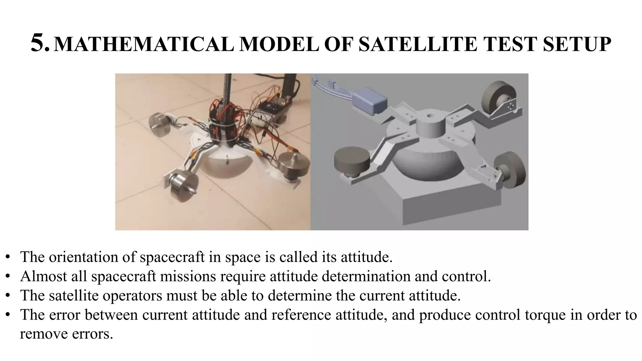 Attitude Control Of Satellite Test Setup Using Reaction Wheels Pptx