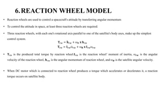 Attitude Control of Satellite Test Setup Using Reaction Wheels | PPTX
