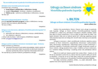 Bilten br.1 udruga za down sindrom virovitičko-podravske županije | PPT