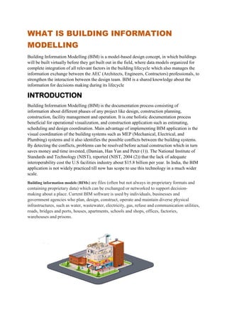 Building Information Model | PDF