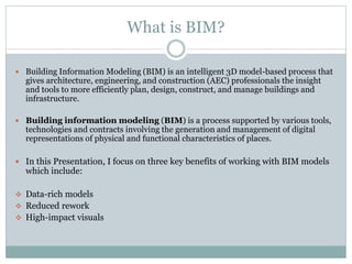 Introdution to BIM | PPTX | 3-D Graphics | Computer Software and ...