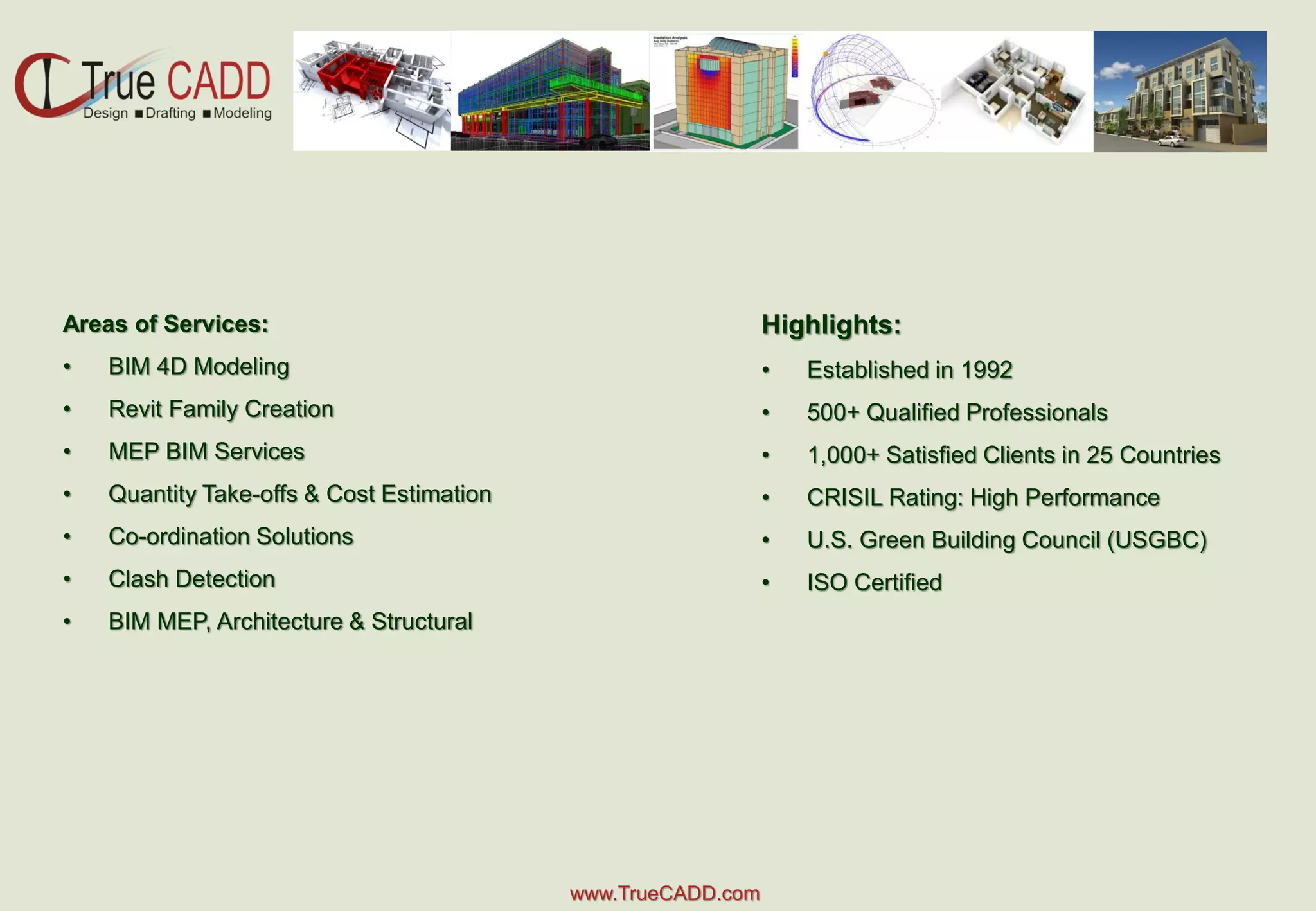 Revit BIM Engineering Solutions by TrueCADD | PPT