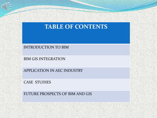 INTEGRATION OF BIM AND GIS | PPTX