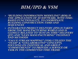 Bim Ipd Vsm Slide Show 9 8 09 | PPT