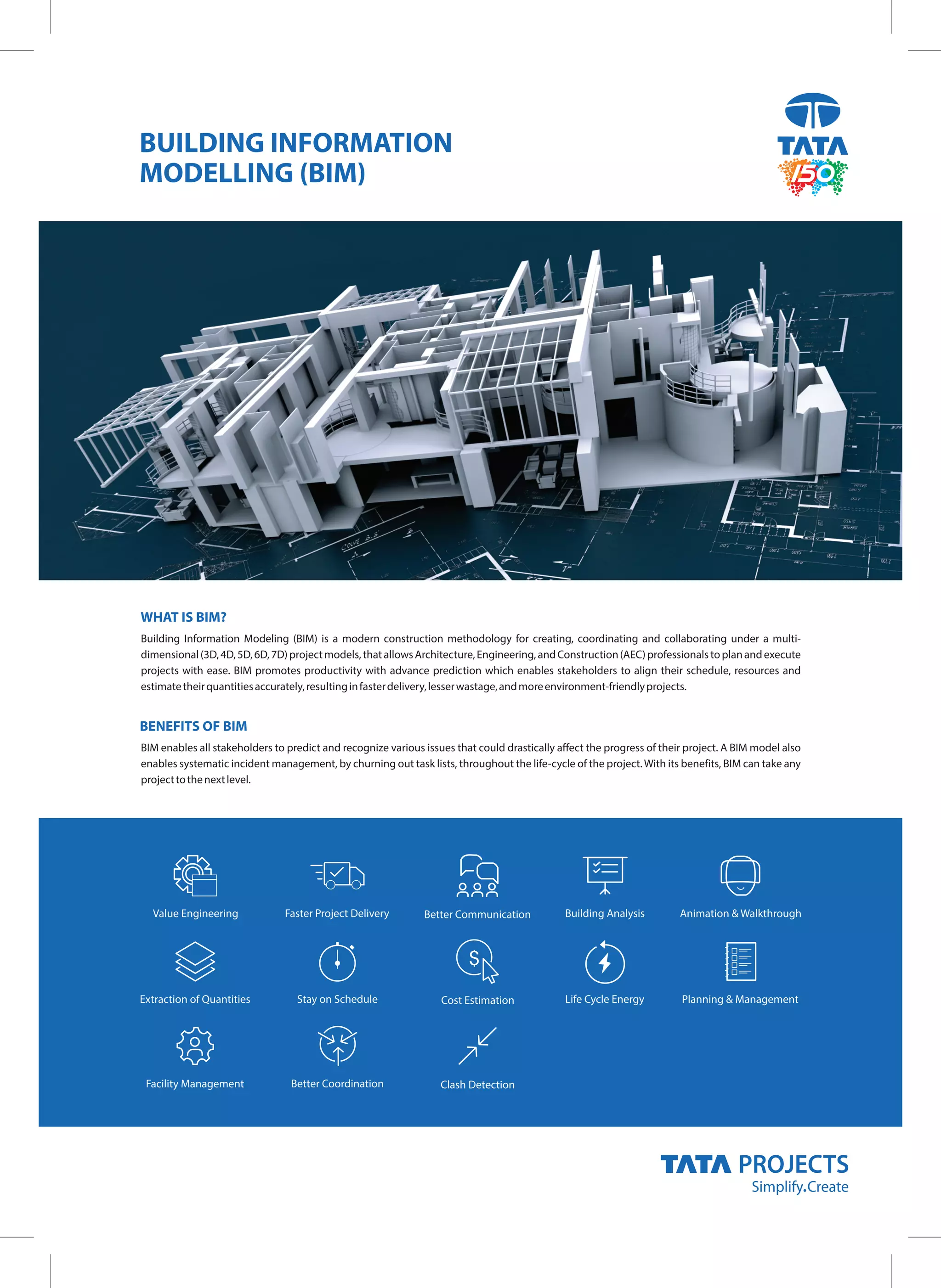 BUILDING INFORMATION MODELLING (BIM) TATA PROJECTS | PDF