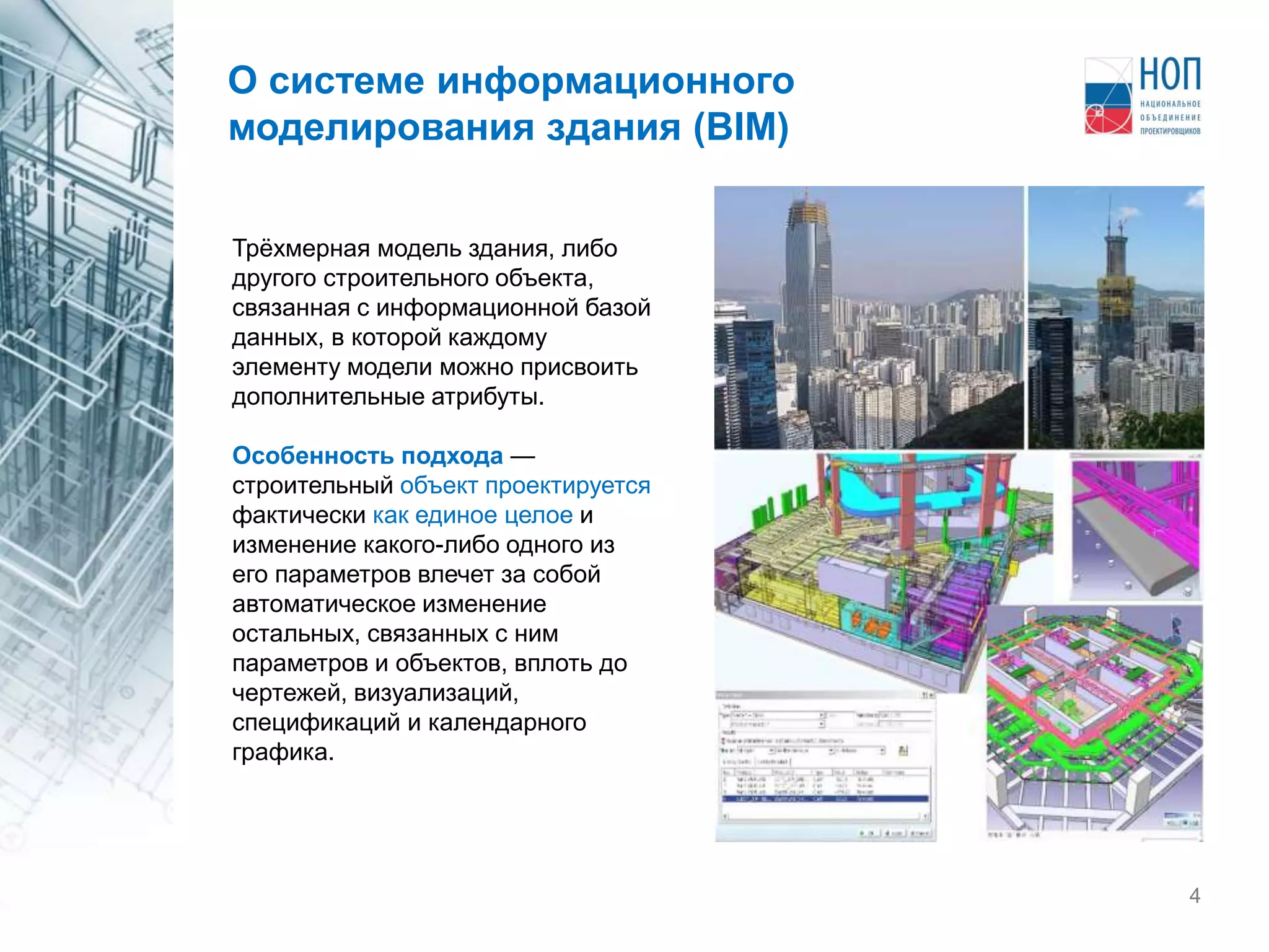 перспективы развития Building Information Modeling и Building Information Model | PPT