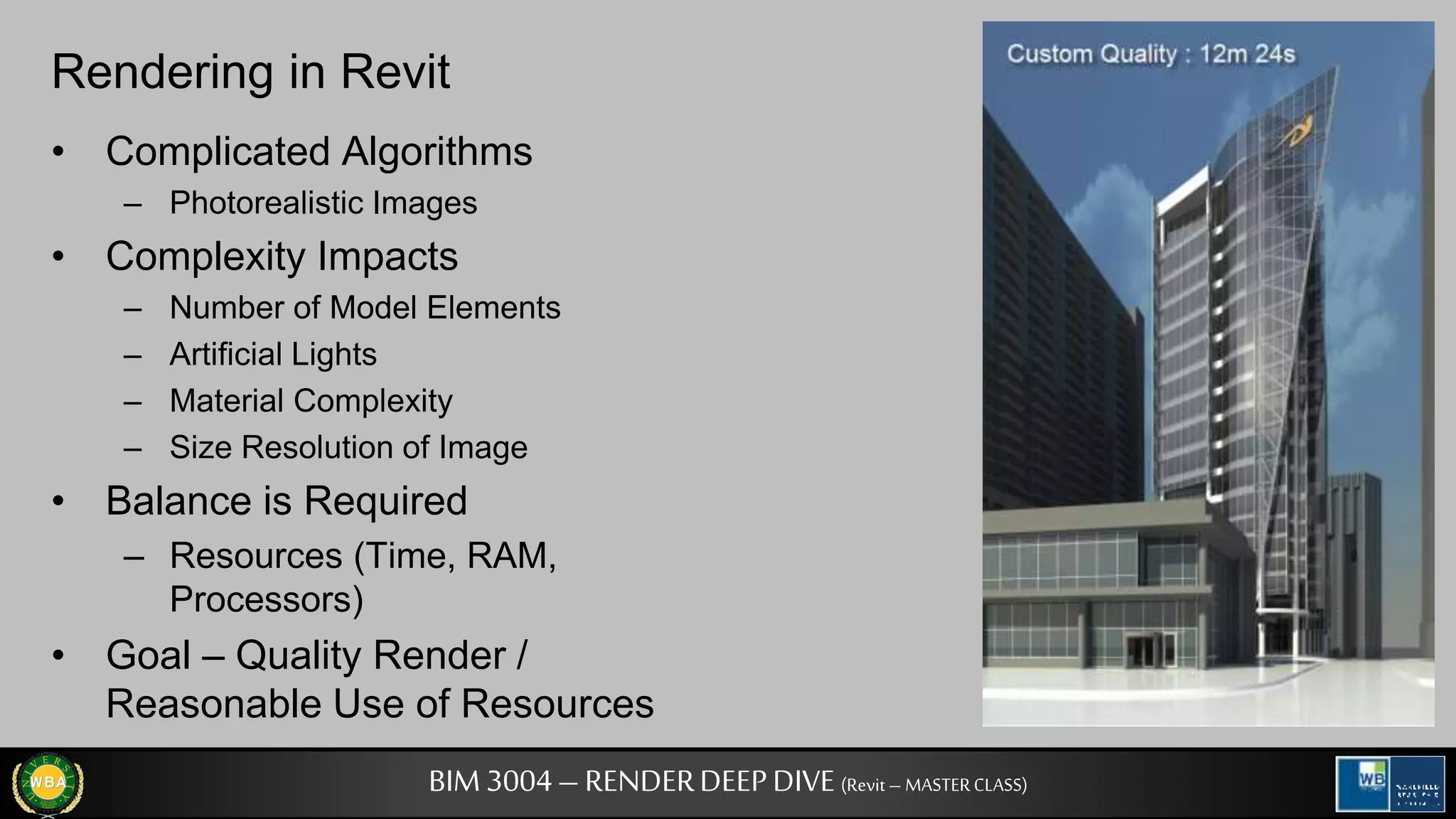 ARCHI-TECH: A LOOK AT REVIT RENDERING SETTINGS | PPTX
