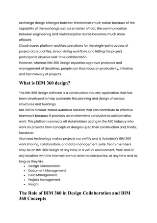 BIM 360 Design Collaboration: An In-depth Guide for 2024 | PDF