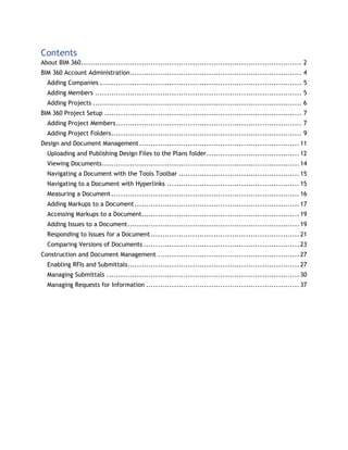 Introduction to BIM 360 Docs | PDF