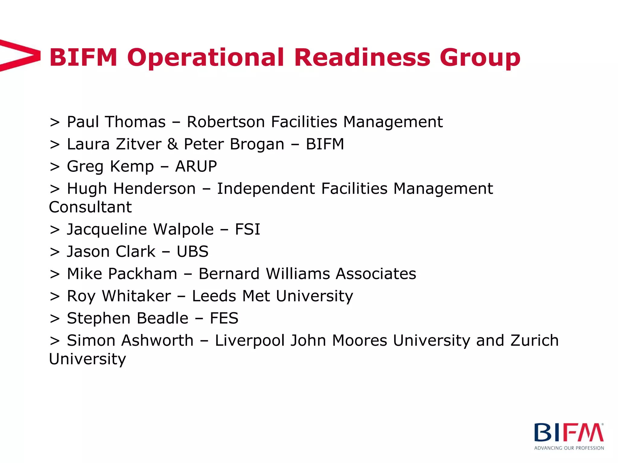 BIM - the FM Perspective, BIFM | PDF