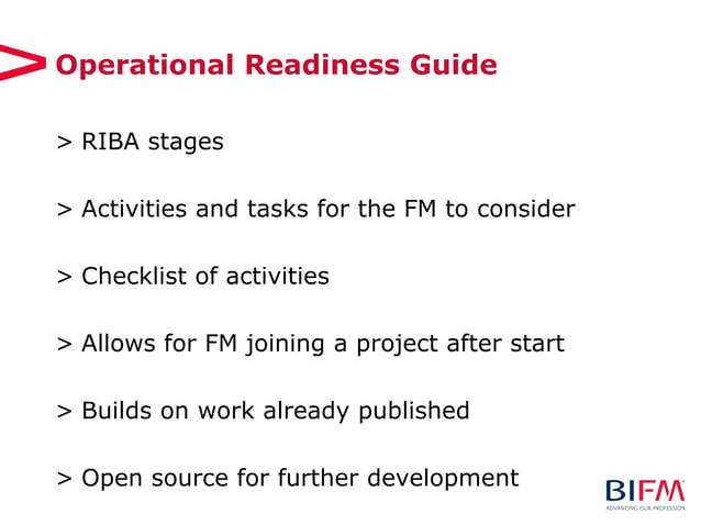 BIM - the FM Perspective, BIFM | PPT