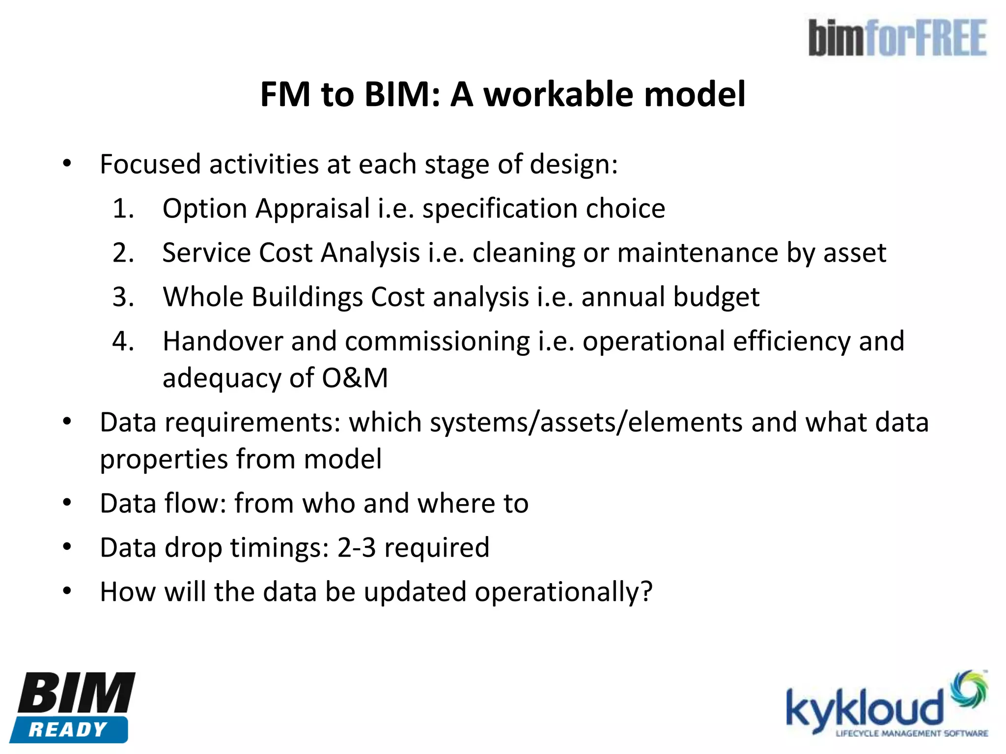 BIM for Lifecycle Asset Management | PPTX