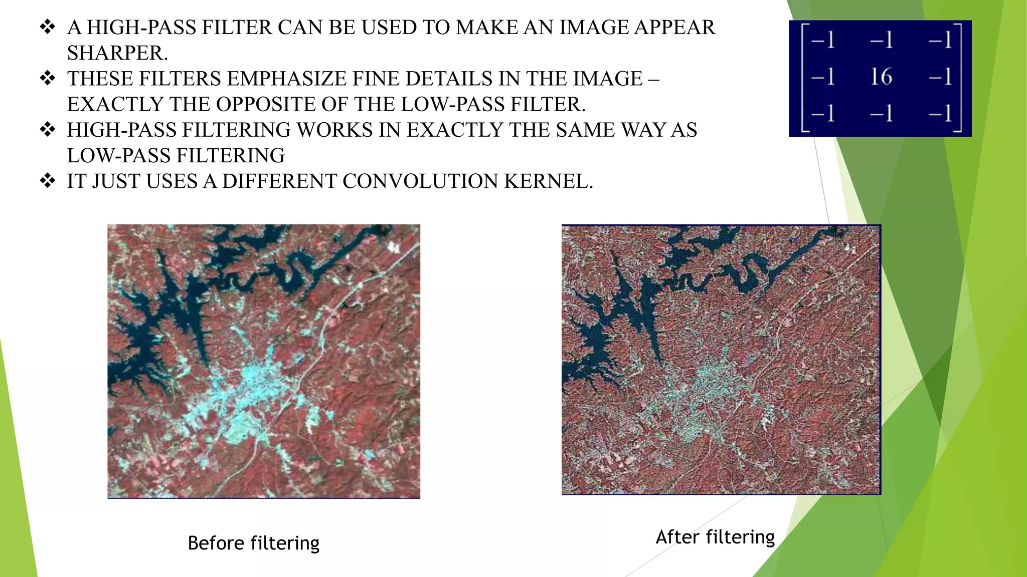 HIGH PASS FILTER IN DIGITAL IMAGE PROCESSING | PPTX