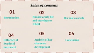 Bimala's journey of Self - discovery in Tagore’s 'The Home and the ...