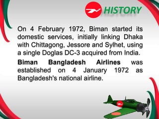 Biman Bangladesh Airlince - JOMNS - BUBT | PPT