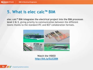 BIM and electrical engineers. An insight on elec calc™ BIM | PPTX