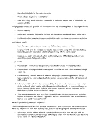 Bim and integrated design | PDF