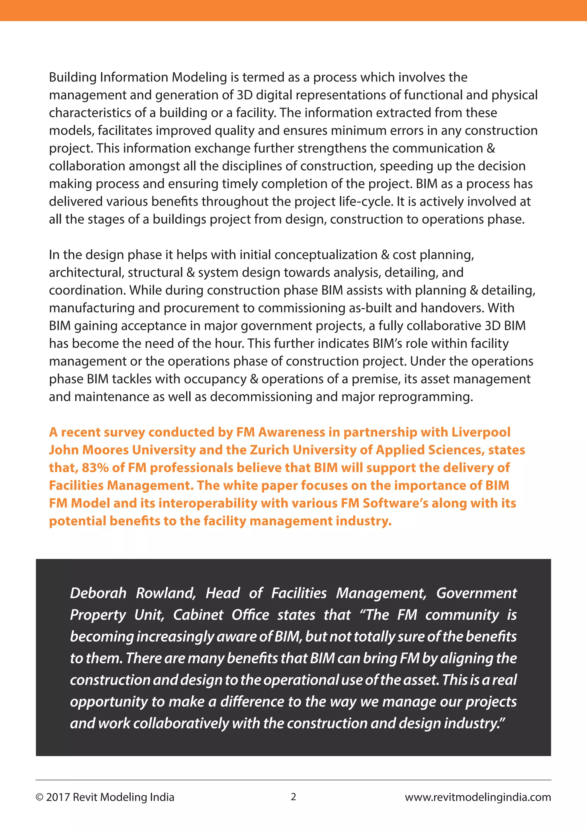 Bim and its integration with fm systems | PDF