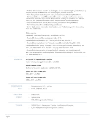 Biman ghosh resume | PDF