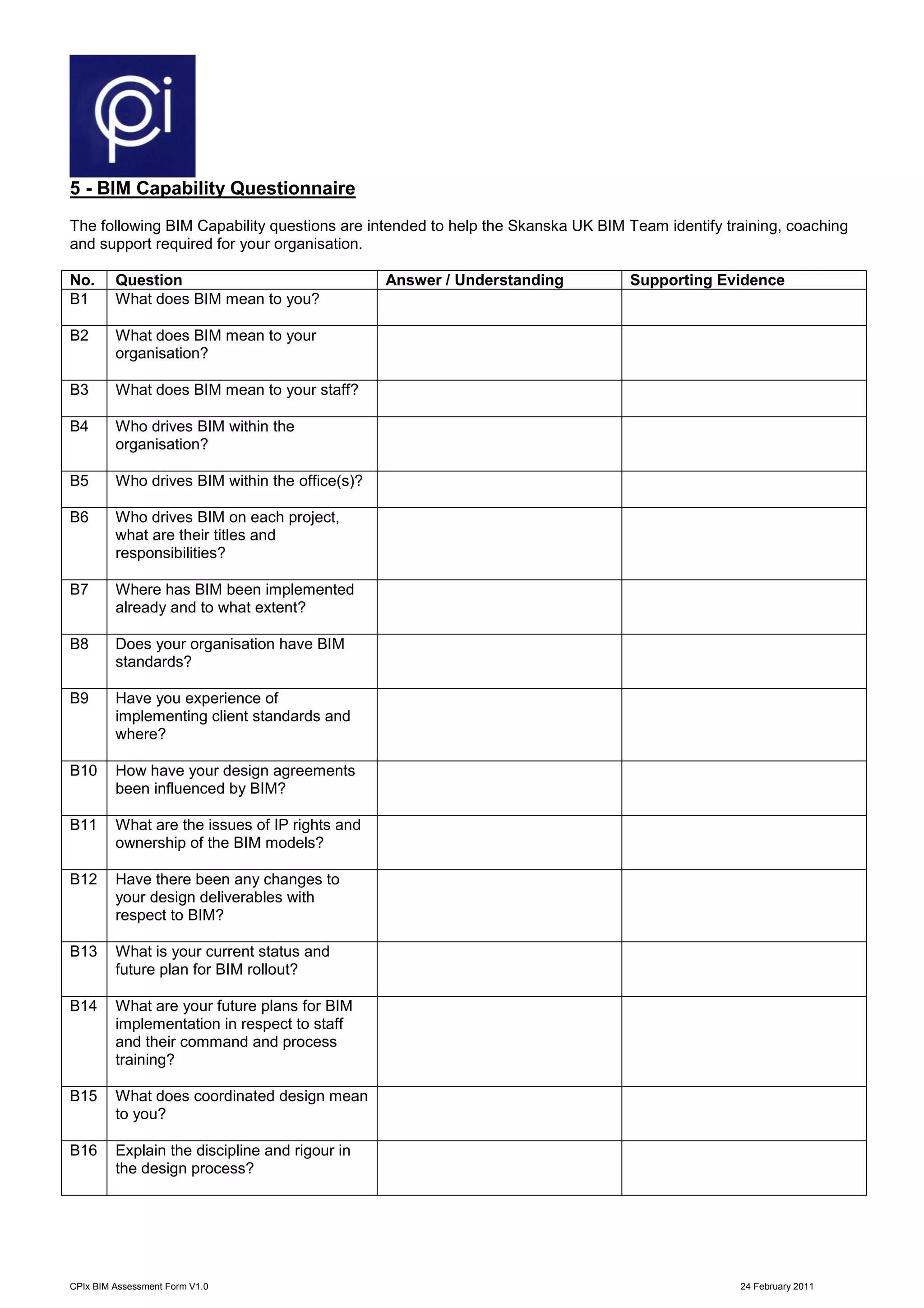 BIM Assessment | PDF