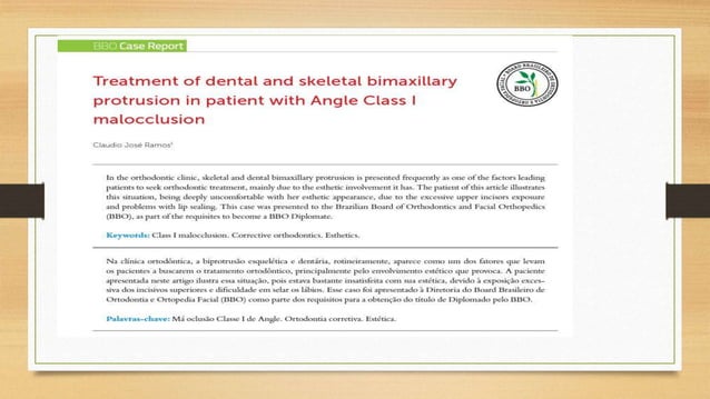 Bimaxillary proclination | PPTX | Dental Health | Diseases and Conditions