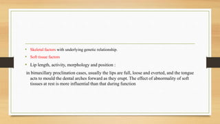 Bimaxillary proclination | PPTX