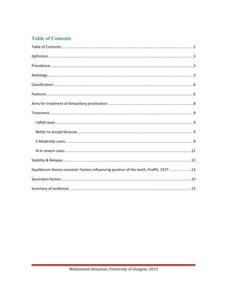 Bimaxillary proclination or protrusion/ for orthodontists by Almuzian | DOC