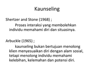 Bimbingan dan kaunseling | PPT