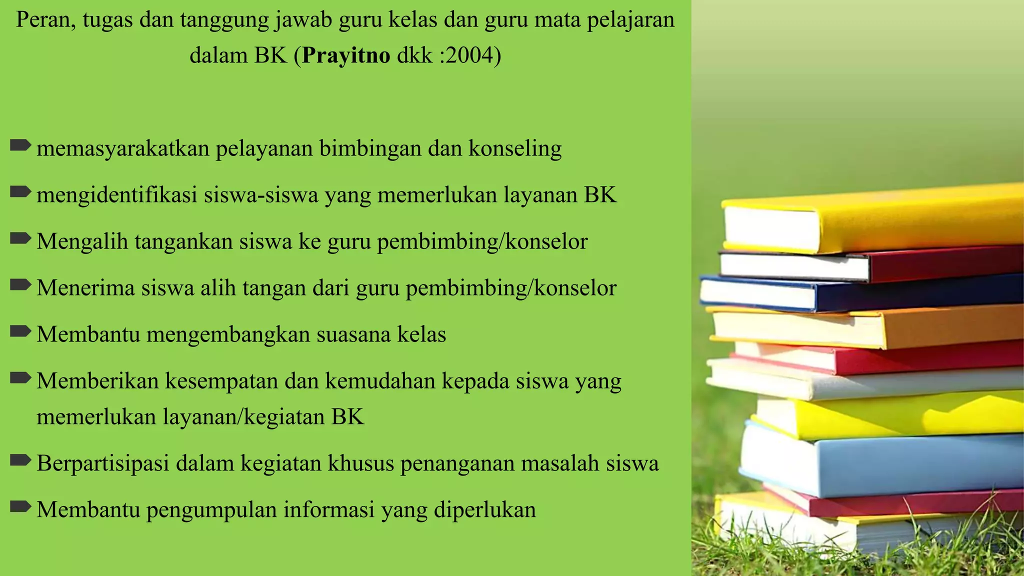 Bimbingan dan konseling- bidang pengembangan layanan BK | PPTX