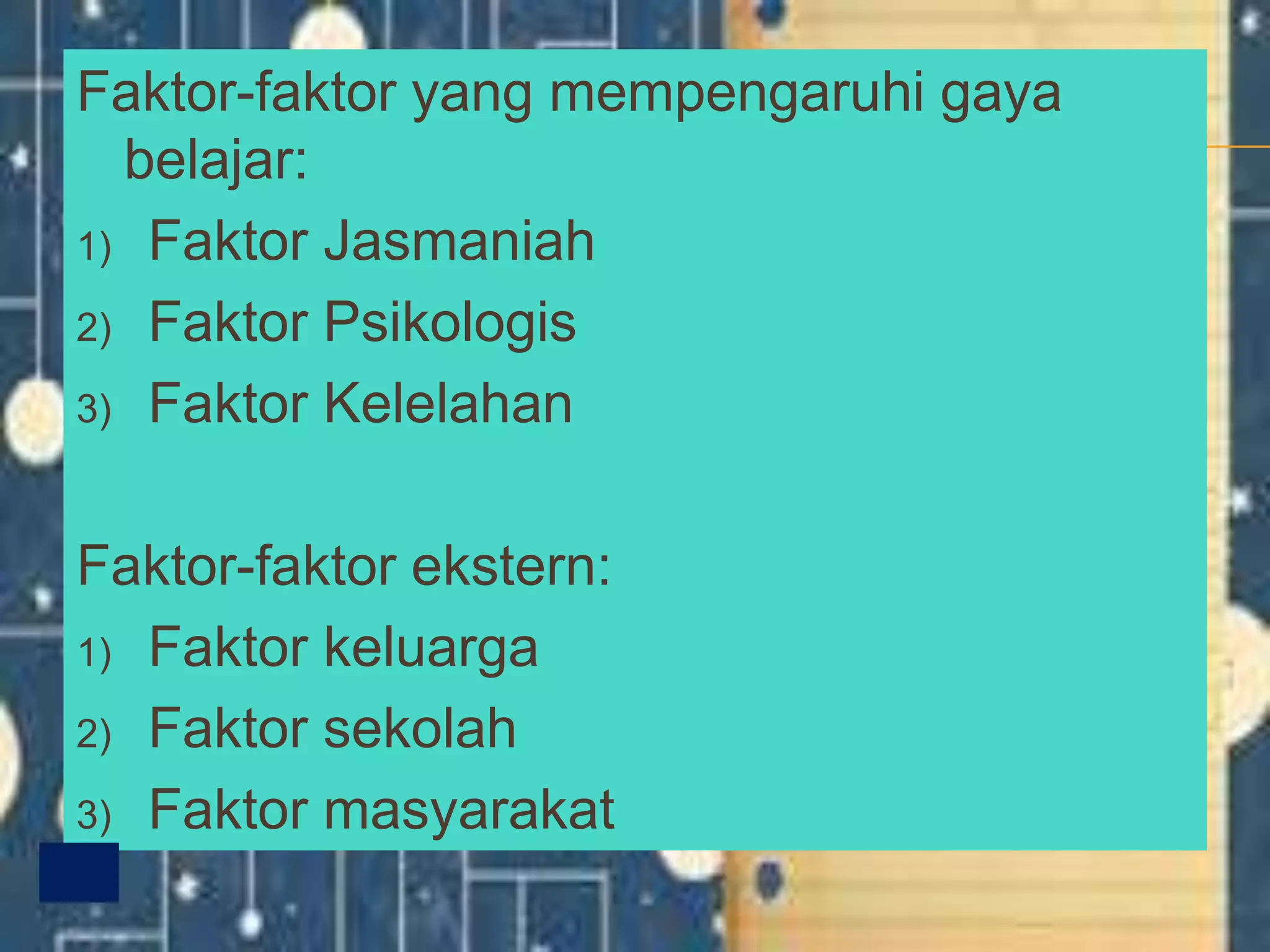 Power Point Gaya Belajar | PPTX