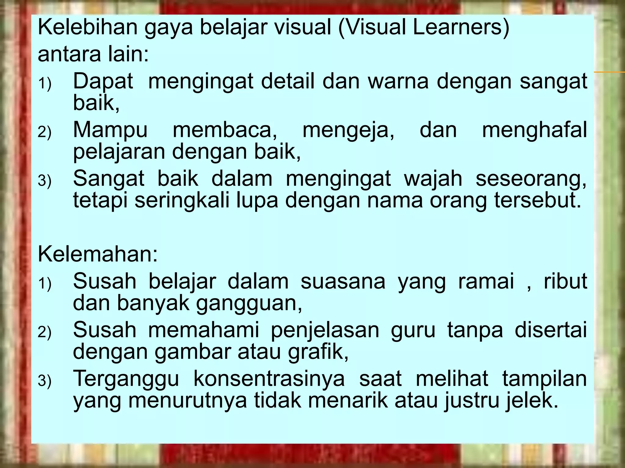 Power Point Gaya Belajar | PPTX