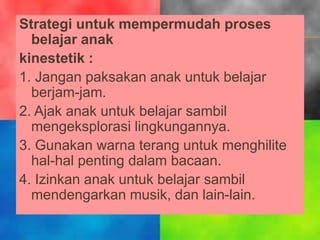 Power Point Gaya Belajar | PPTX