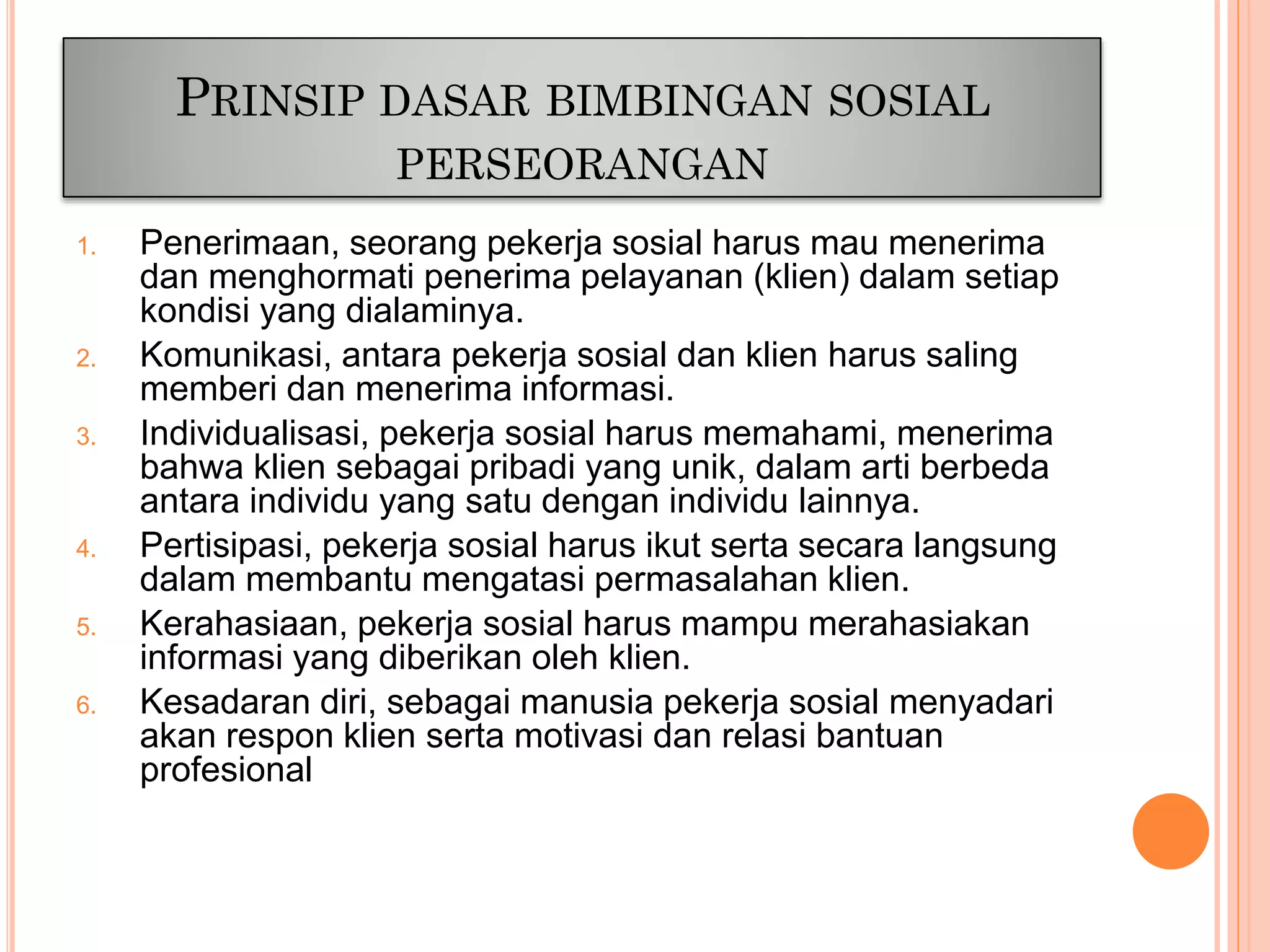 Bimbingan sosial perorangan (bsp) | PPTX