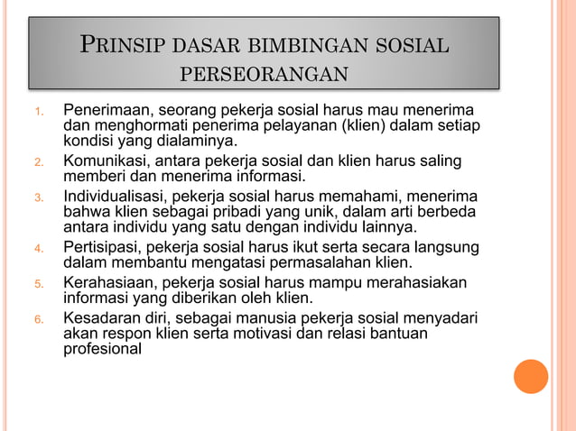 Bimbingan sosial perorangan (bsp) | PPTX