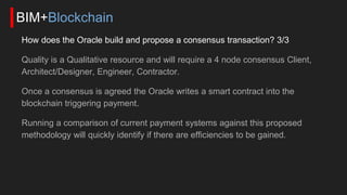 Bim+Blockchain BIM Show Live 2017 | PPTX