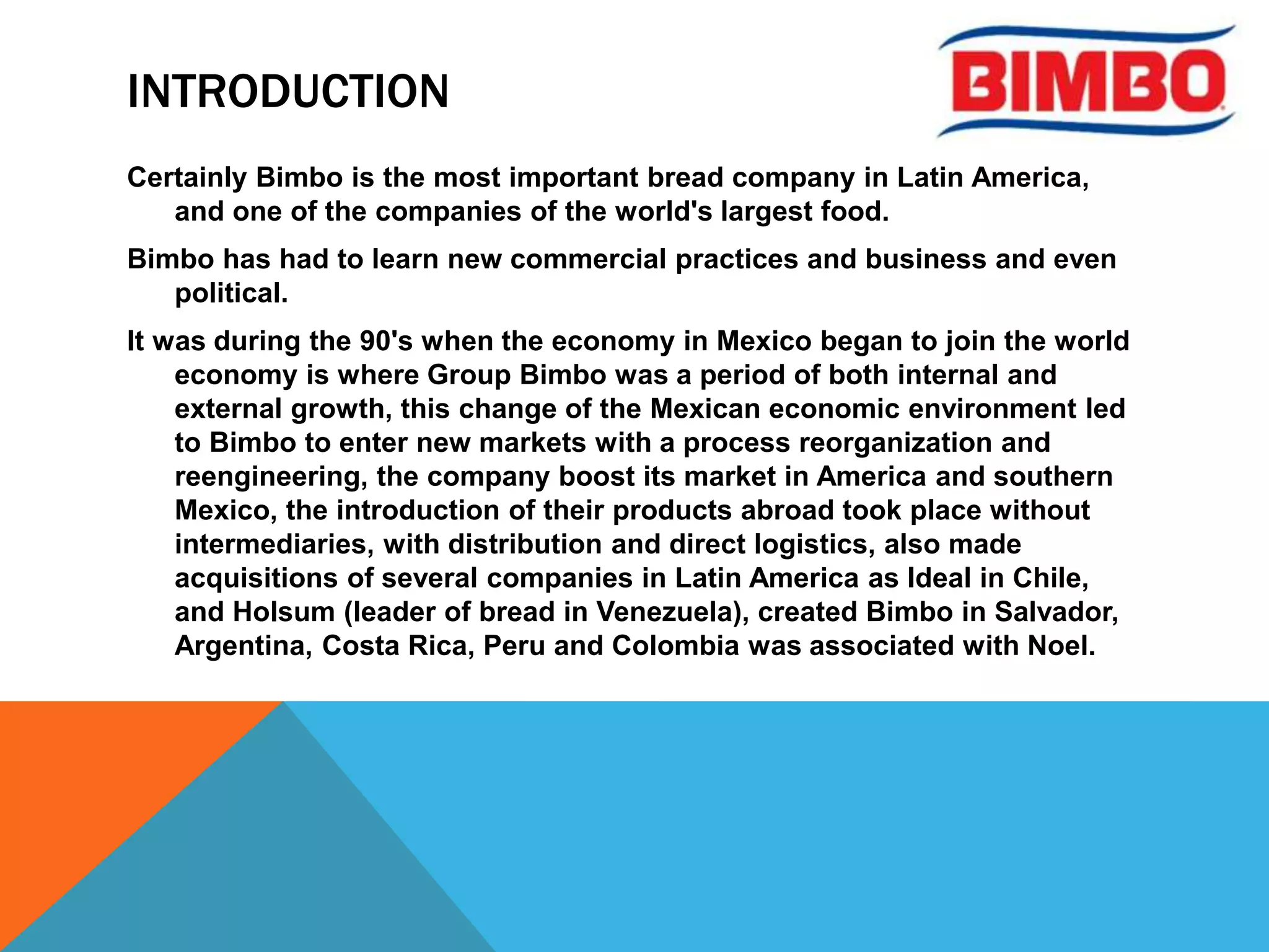 Bimbo internalization process | PPTX