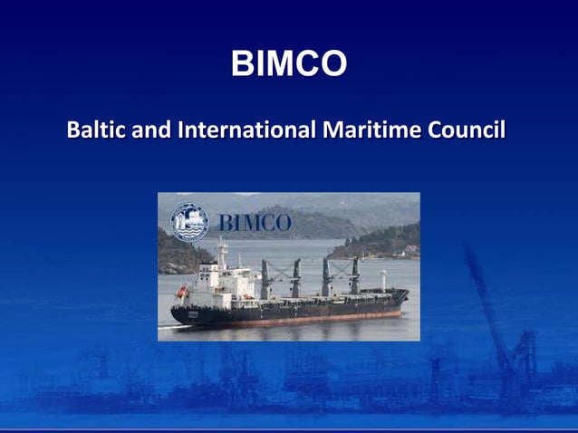 Bimco | PPTX | Logistics and Transportation Industry | Industries