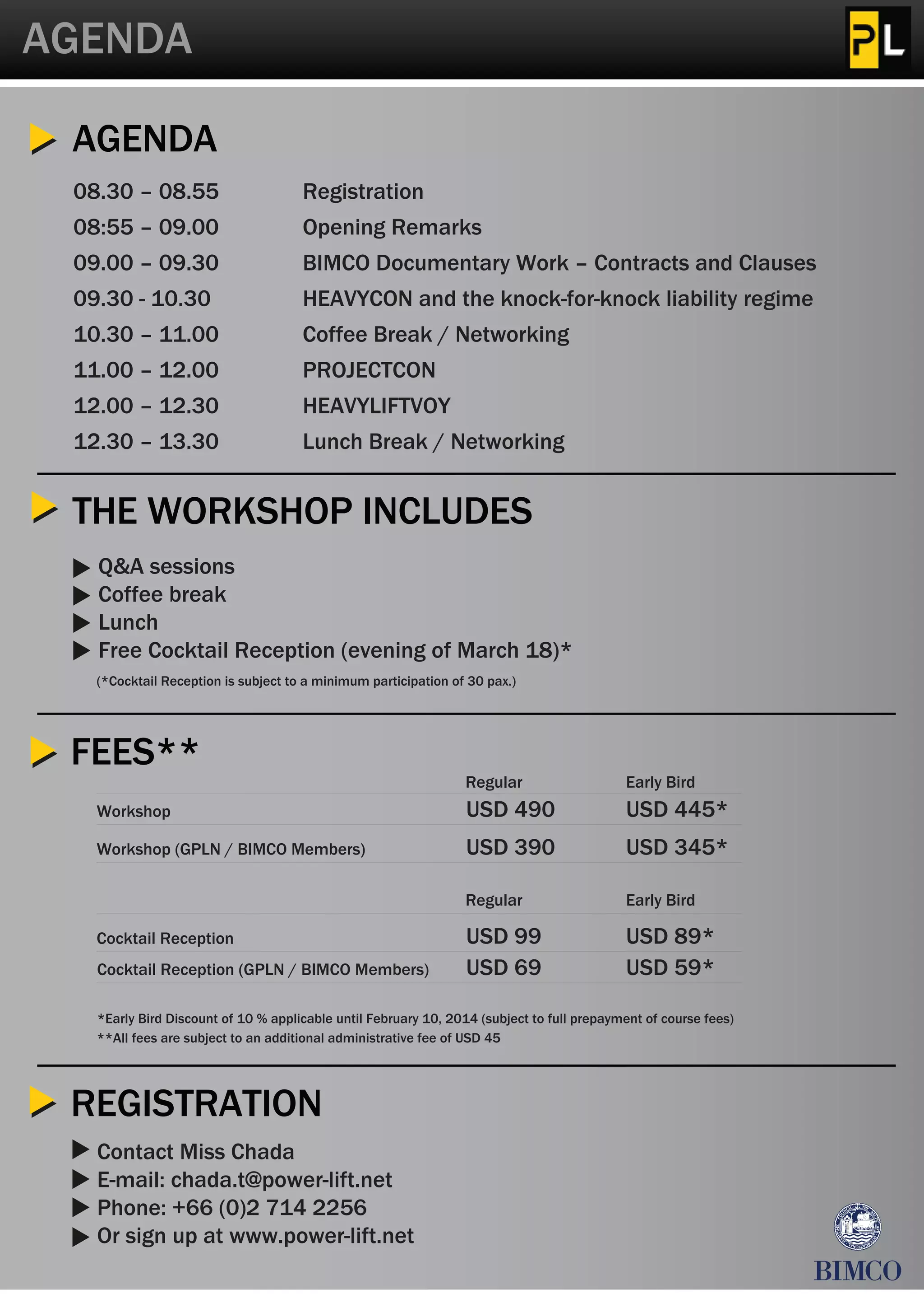 BIMCO Heavy Lift Contracts Workshop 2014 | PDF