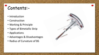 Bimetallic strip thermometer | PPTX