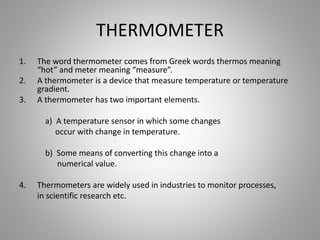 Bimetallic thermometer | PPTX