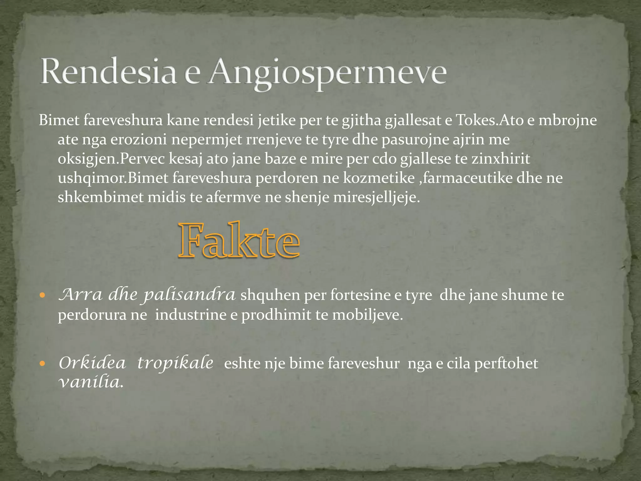 Bimet fareveshura 1`Pamela Tanku shkolla "Albanet" klasa VIII | PPTX