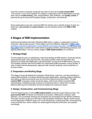BIM Execution Plan in AEC: Key Elements Explained | PDF