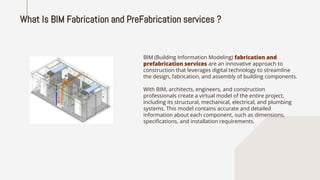 BIM Fabrication and Pre-fabrication.pptx