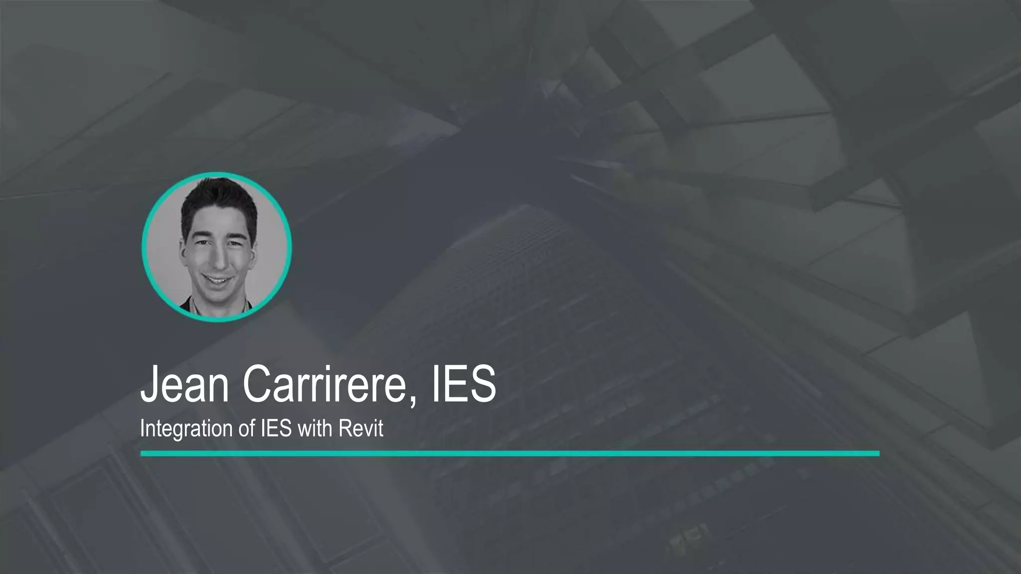 IES Faculty - Integration of IES with Revit | PPTX