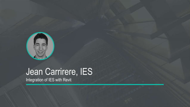 IES Faculty - Integration of IES with Revit | PPTX