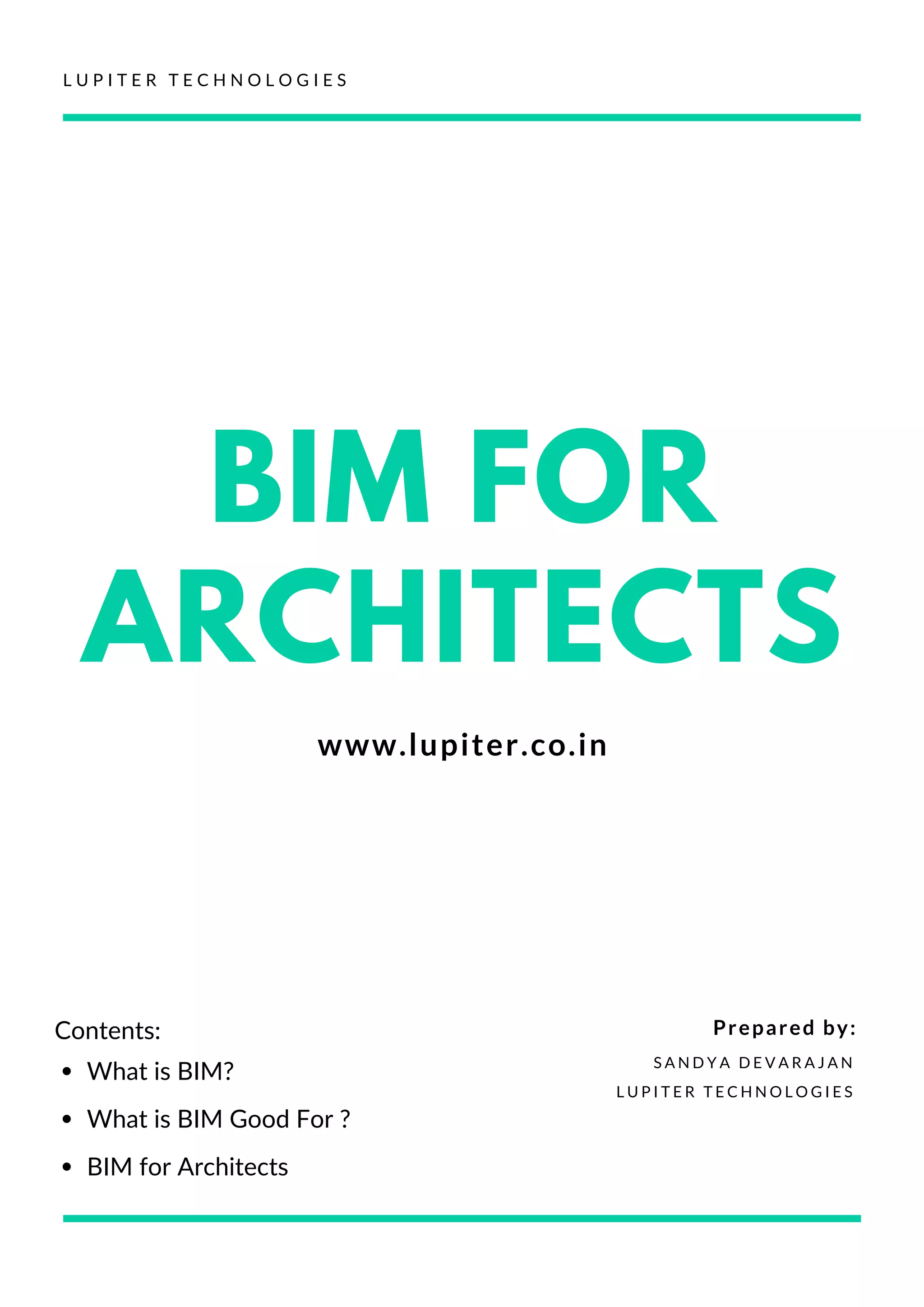 BIM for Architects | PDF