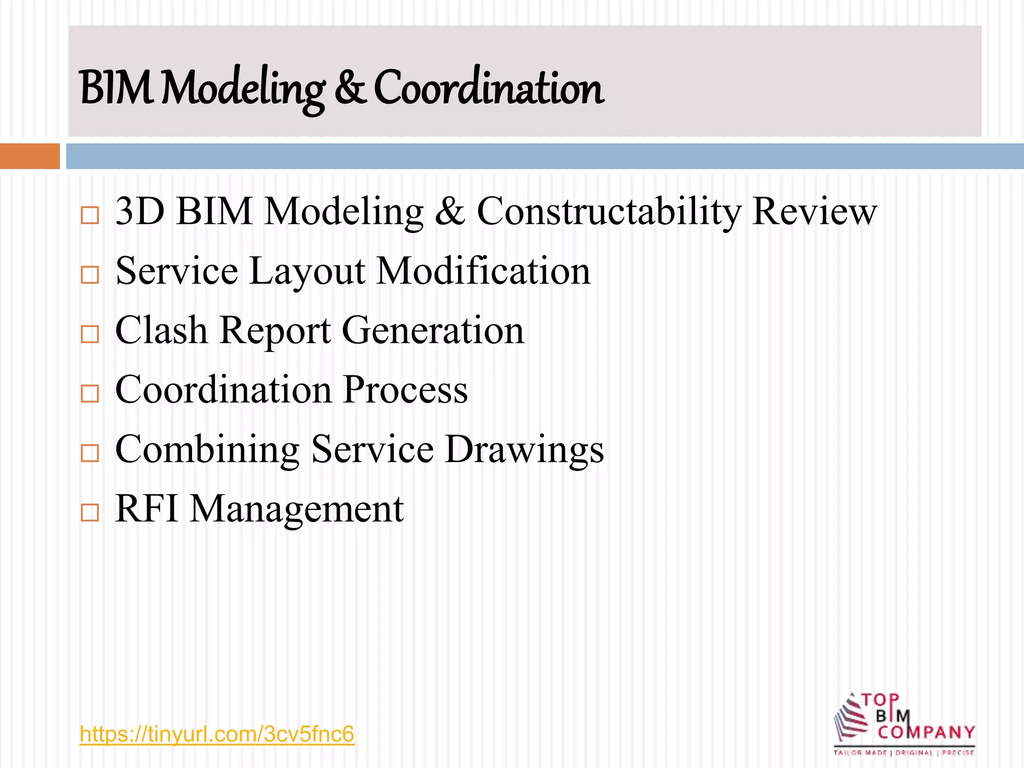 BIM for Rebar Shop Drawings & Reinforcement Detailing | PPTX