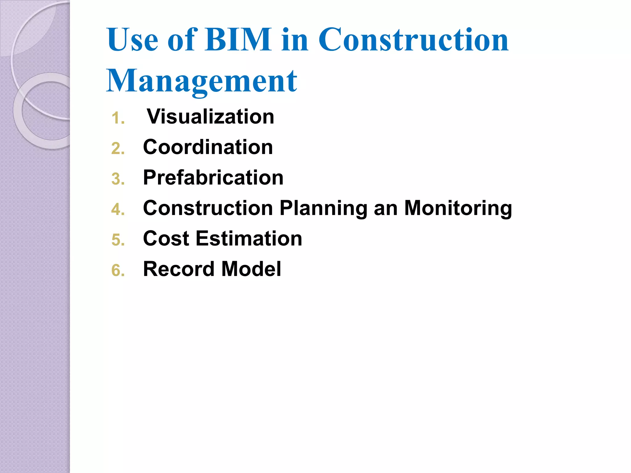 Bim in Construction Management | PPTX