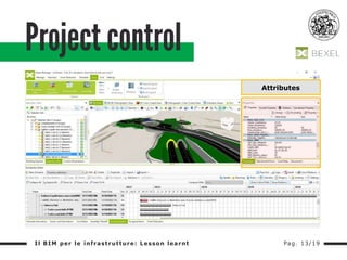 Bim infrastructure Lesson Learnt | PPTX